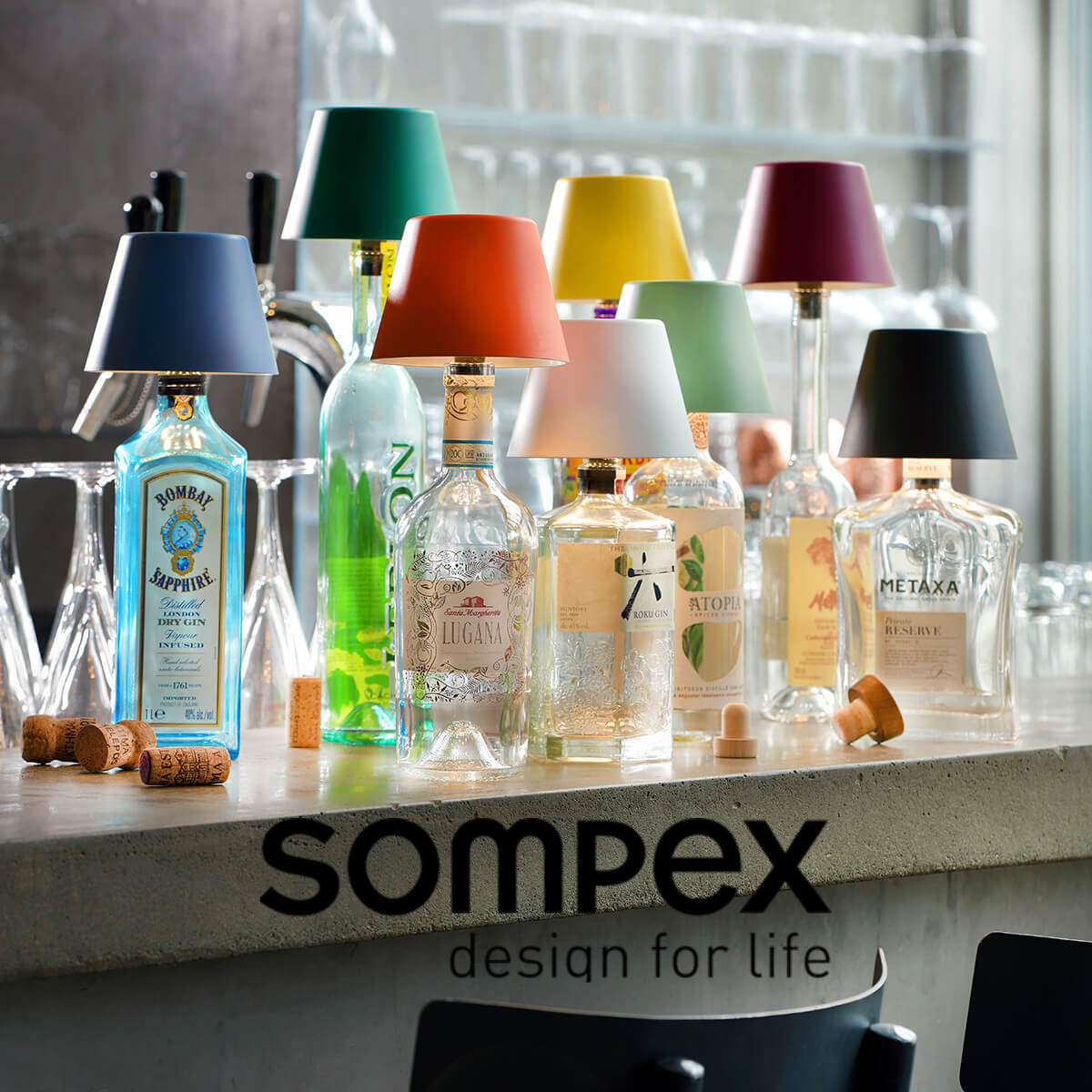 Comprar Tapón Lámpara - SOMPEX - Negro | La Casa de las Lámparas